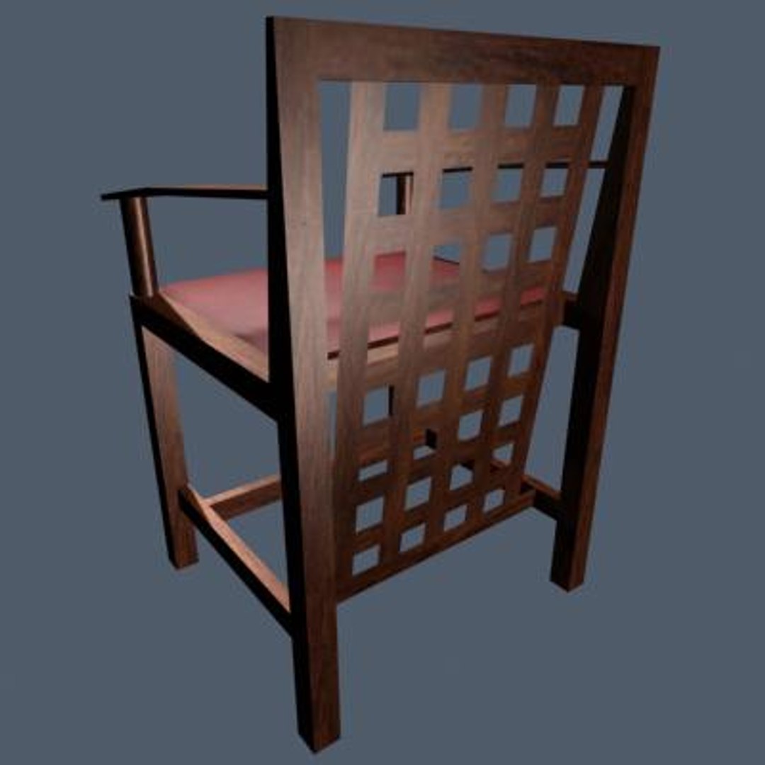 Charles Rennie Mackintosh Dining 3d Model