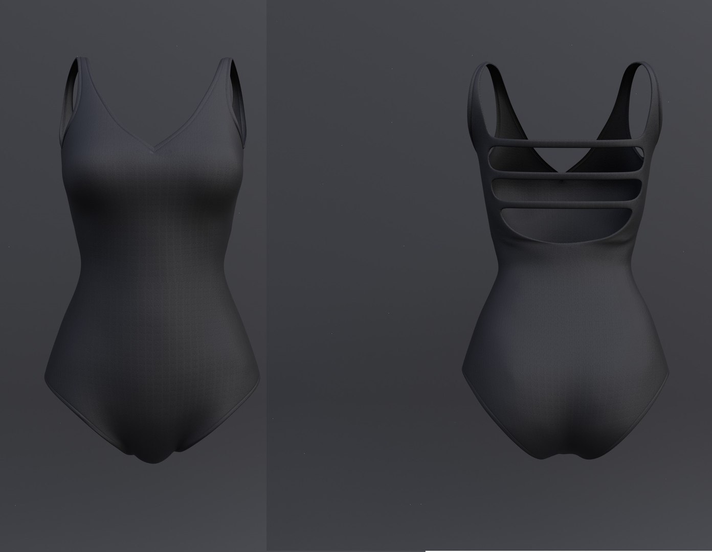 3D female swimsuit colours model - TurboSquid 1569386