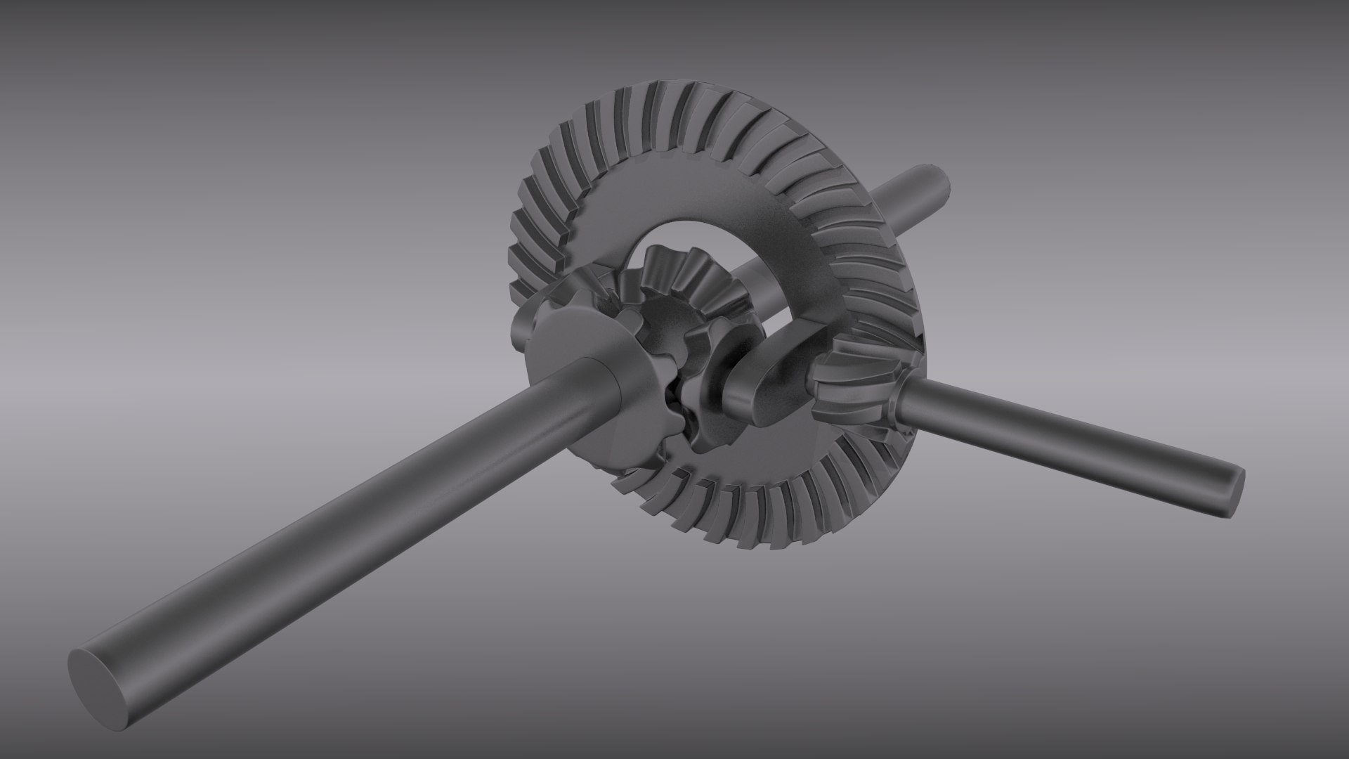 3d Model Of Differential Parts
