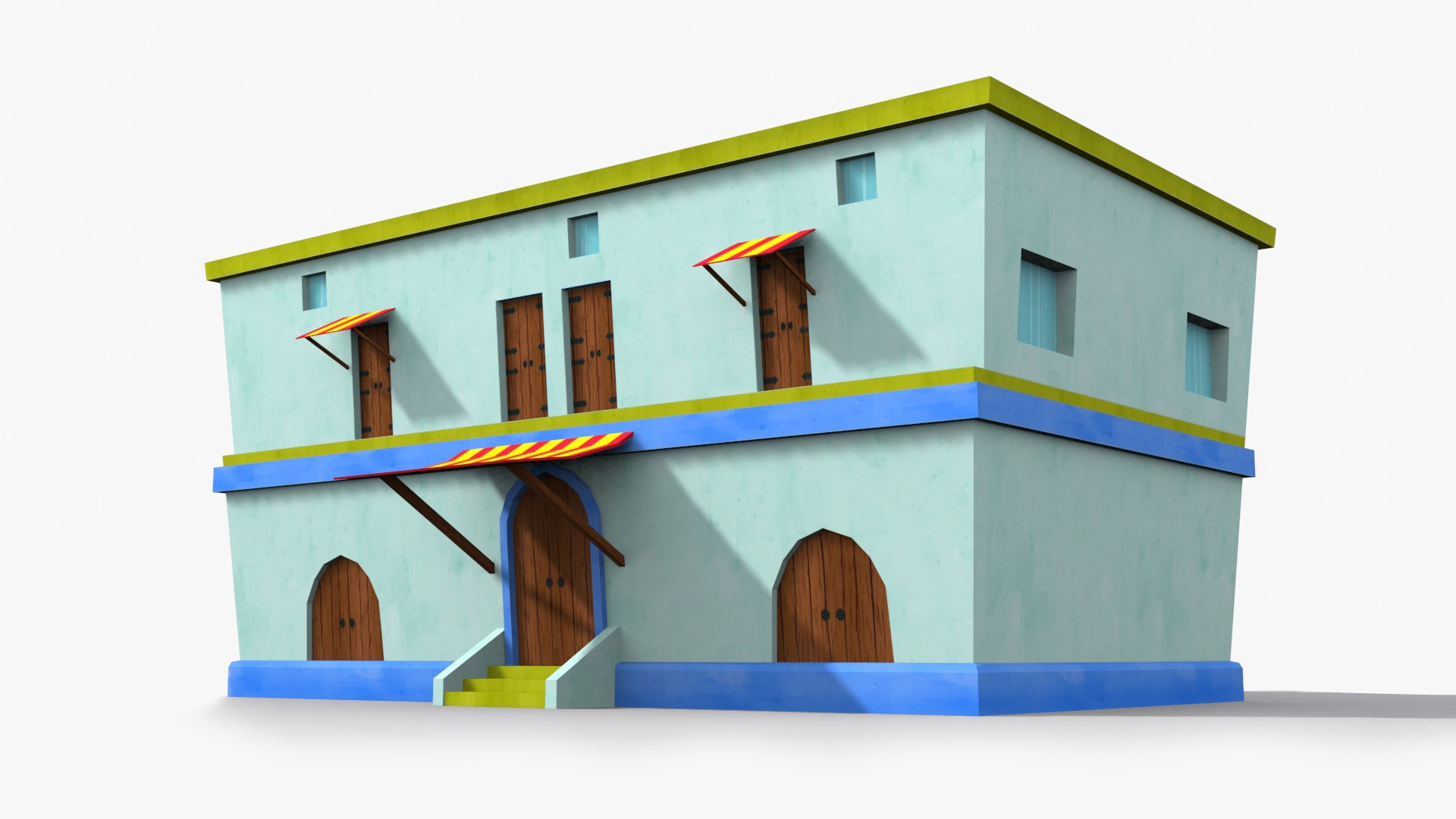 3D Cartoon House Model - TurboSquid 1697093