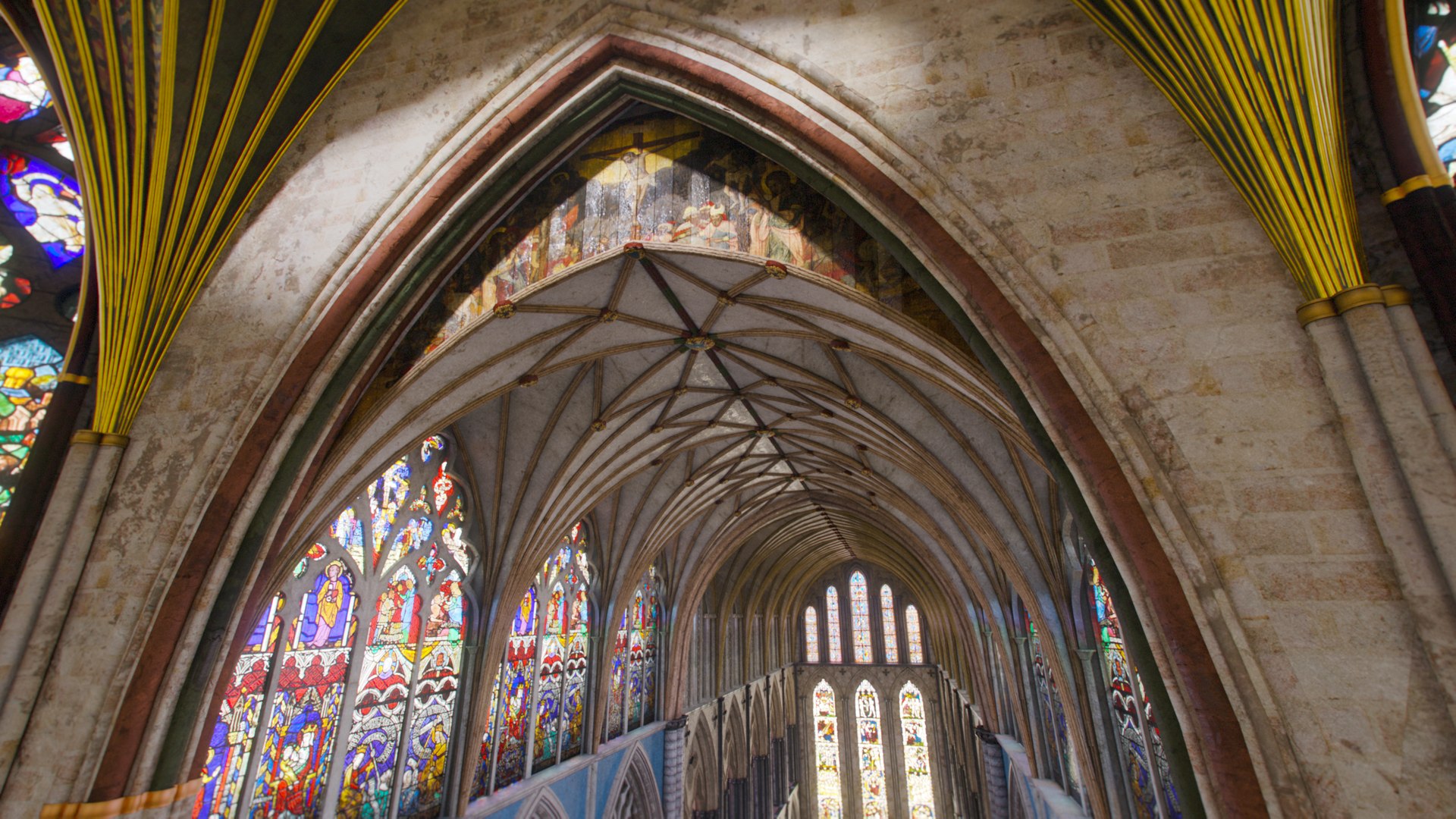 Gothic Nave Division Arches - ONLY 3D Model - TurboSquid 2460125