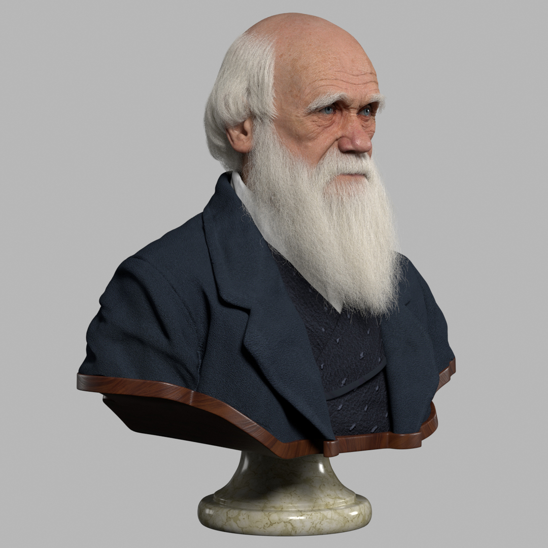 3D Charles Darwin Model - TurboSquid 1186678