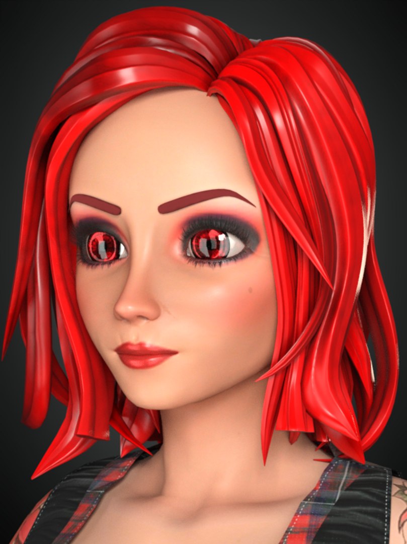 Cartoon Girl-XY Rigged 3D Model 3D Model - TurboSquid 2105836