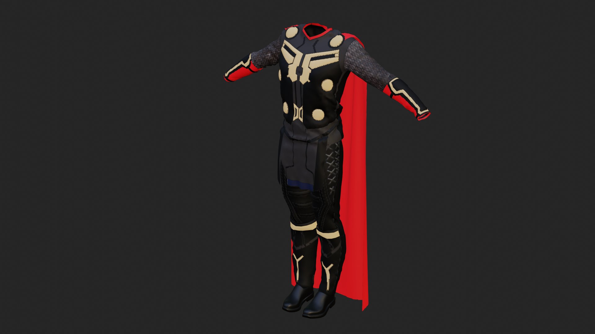 Thor Costume 3D model - TurboSquid 1901657