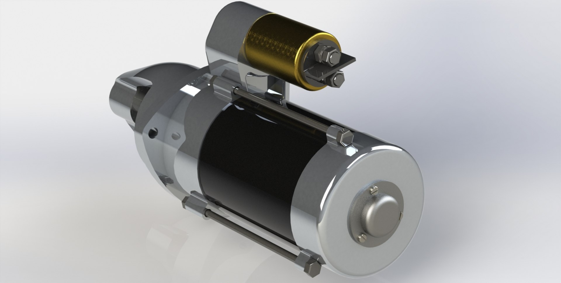 Car Starter Motor 3d 3ds