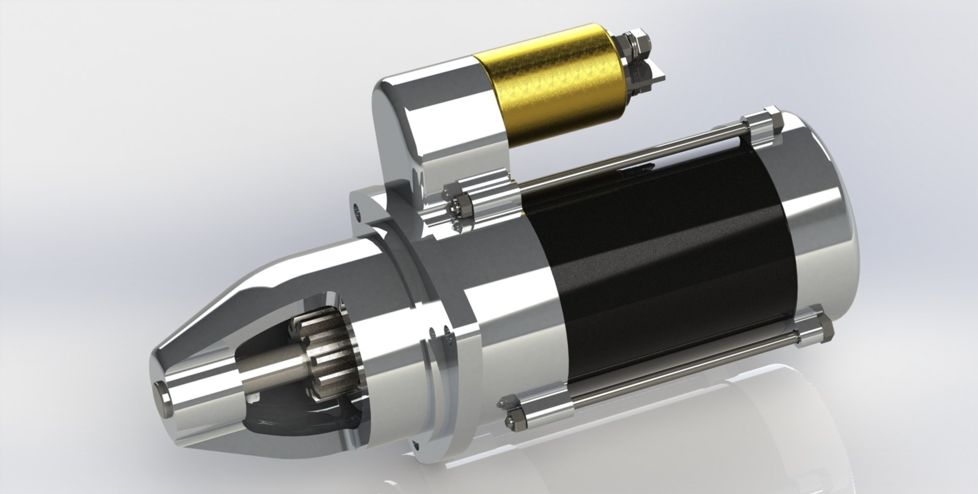 Car Starter Motor 3d 3ds