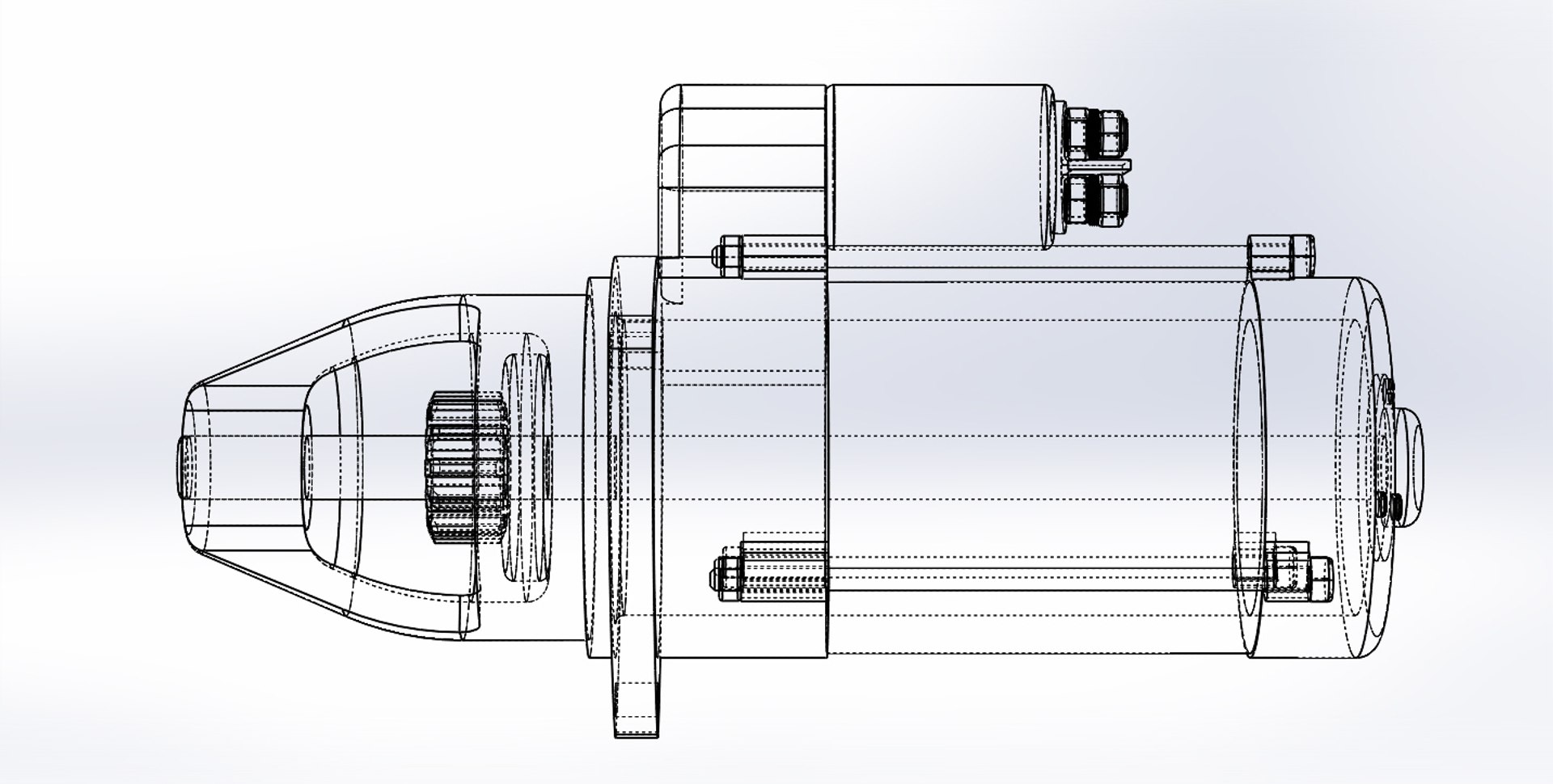 Car Starter Motor 3d 3ds