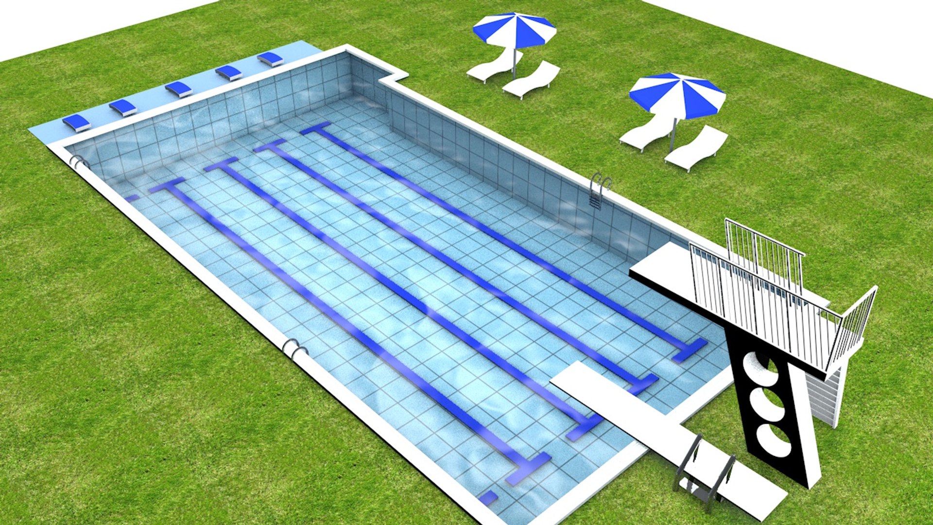 Swimming pool 3D - TurboSquid 1615060