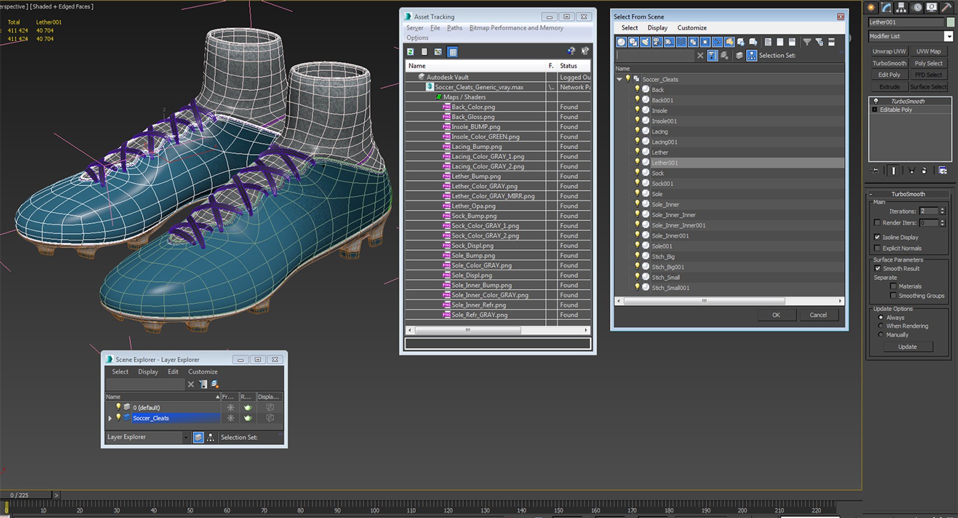 3D Soccer Cleats Generic Model - TurboSquid 1403008
