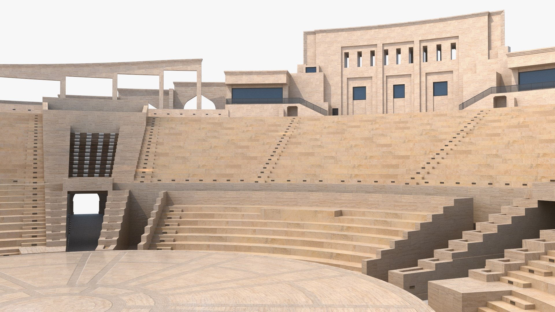3D Model Katara Amphitheater Structure - TurboSquid 2290421