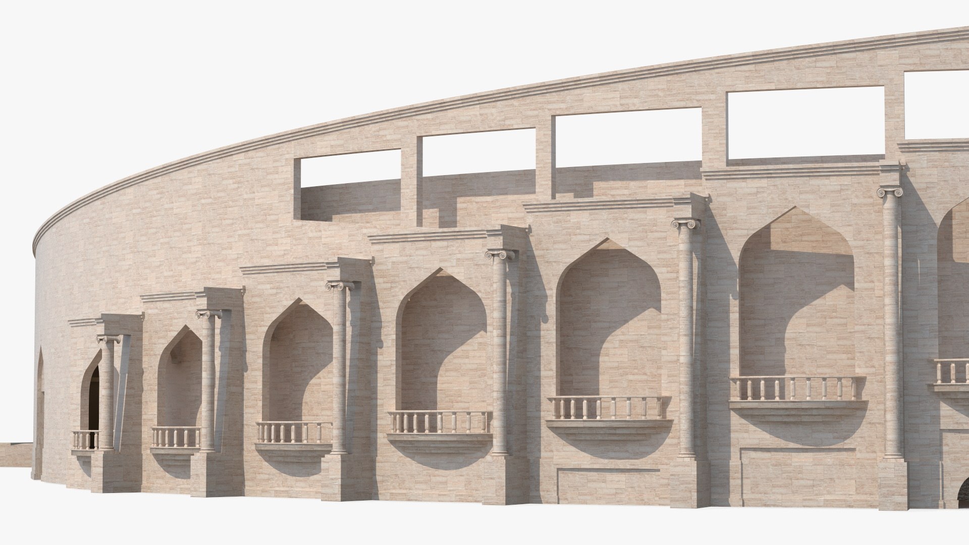 3D Model Katara Amphitheater Structure - TurboSquid 2290421