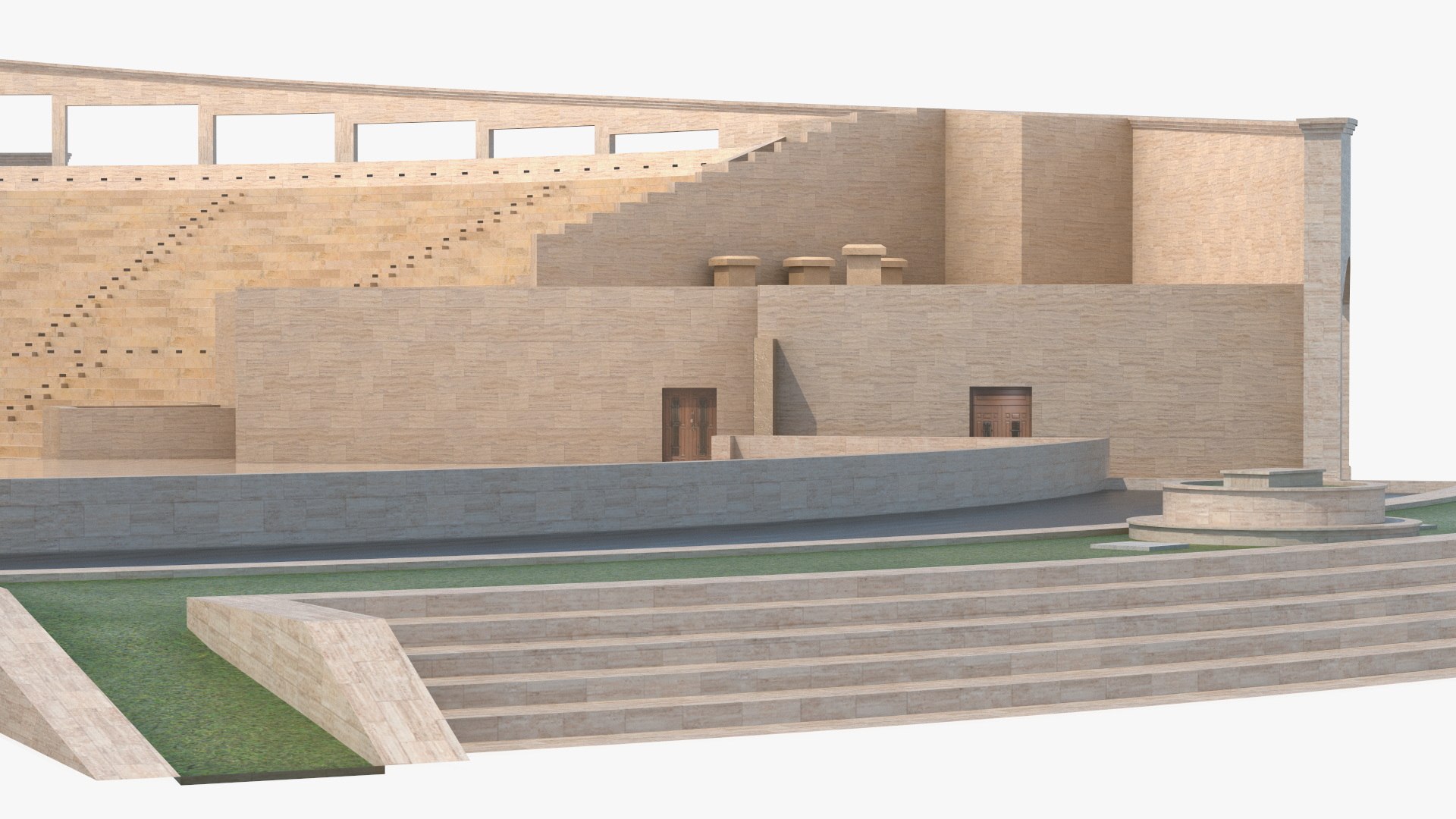 3D Model Katara Amphitheater Structure - TurboSquid 2290421