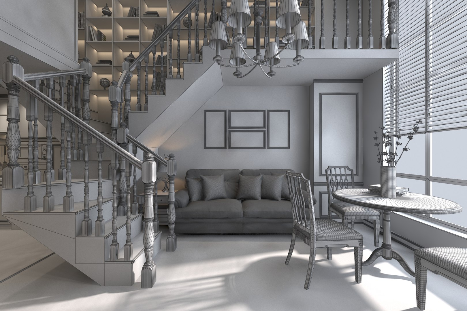 Loft Apartment Interior 3D Model 3D - TurboSquid 1793512
