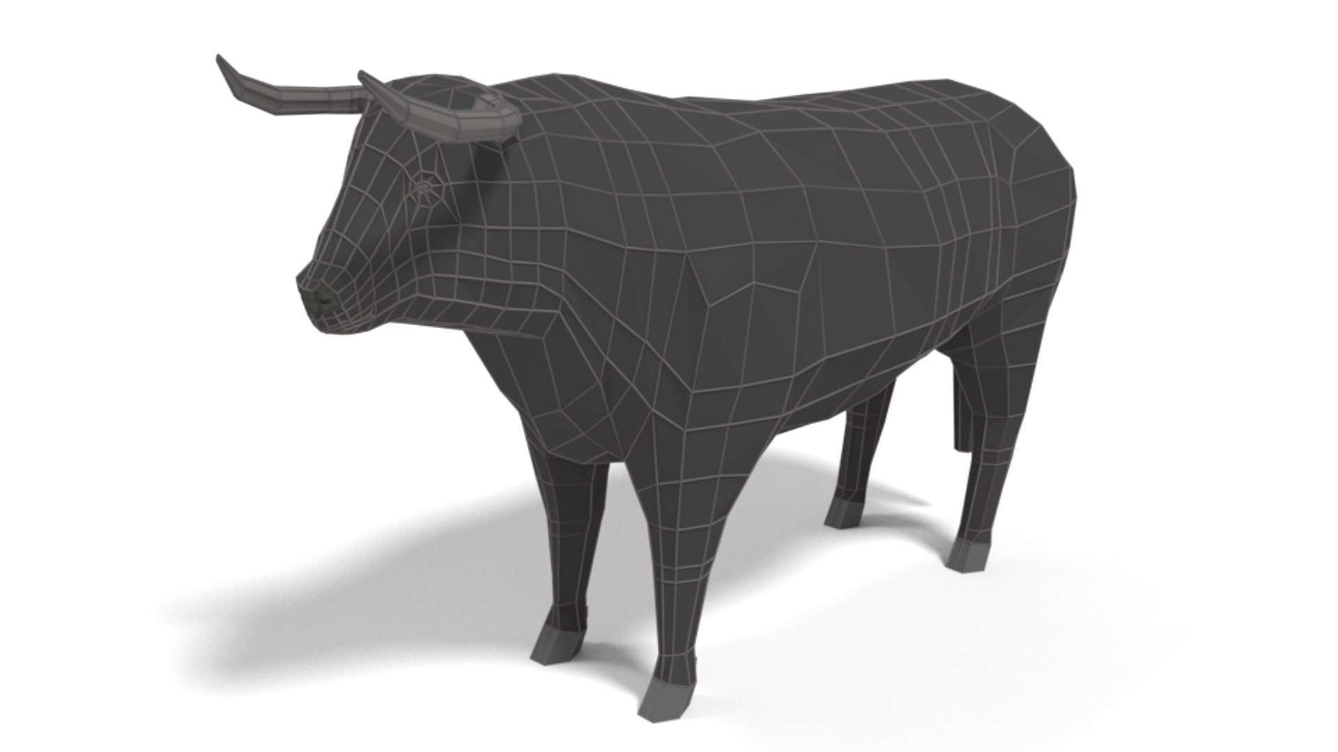 3D Bull Cartoon Model - TurboSquid 1446686