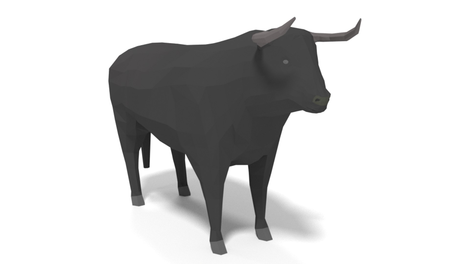 3D Bull Cartoon Model - TurboSquid 1446686