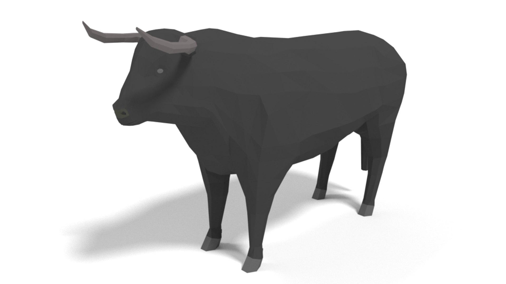 3D Bull Cartoon Model - TurboSquid 1446686