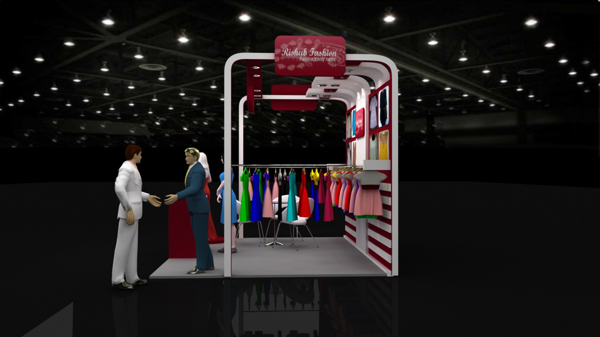 3 side open stand 3D - TurboSquid 1990182