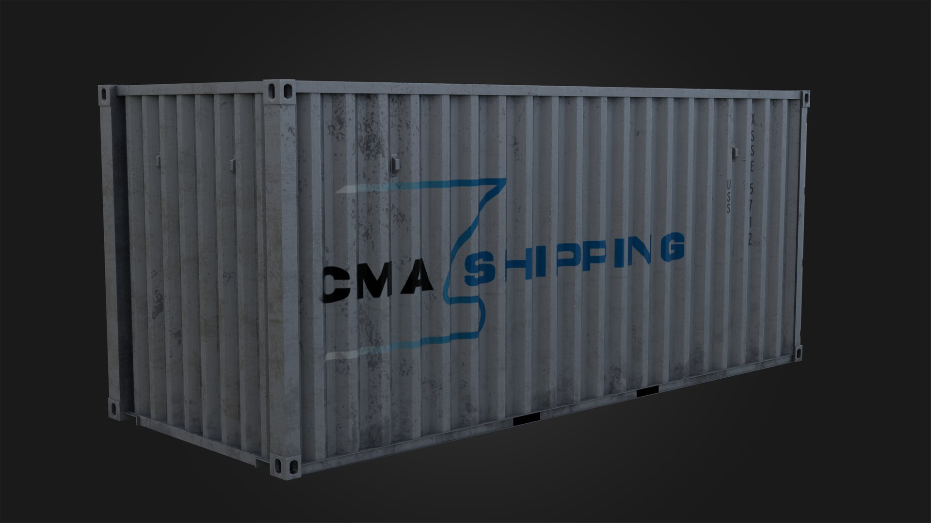 3D Shipping Container-20feet model - TurboSquid 1783654
