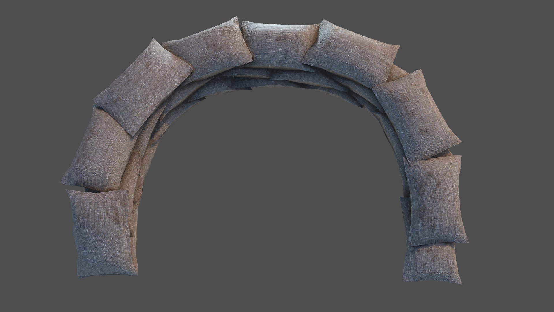 3D sandbags defense pbr model - TurboSquid 1187376