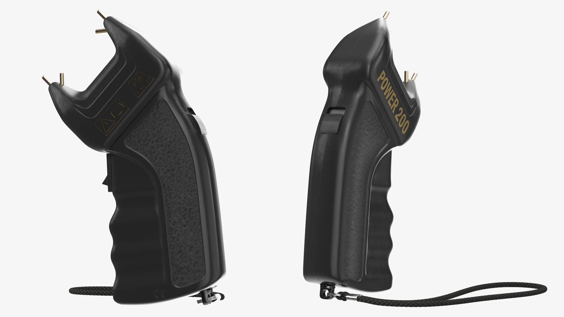 3D Powerful Stun Gun Power 200 Fur - TurboSquid 1992155