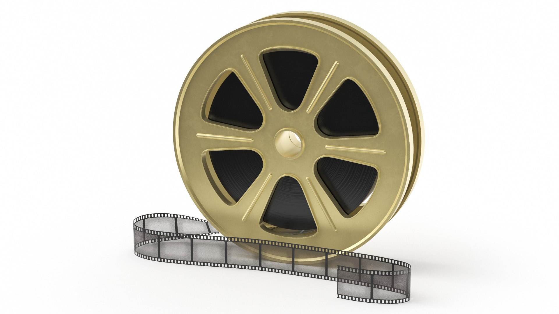 3D Film Reel 02 - TurboSquid 2189703