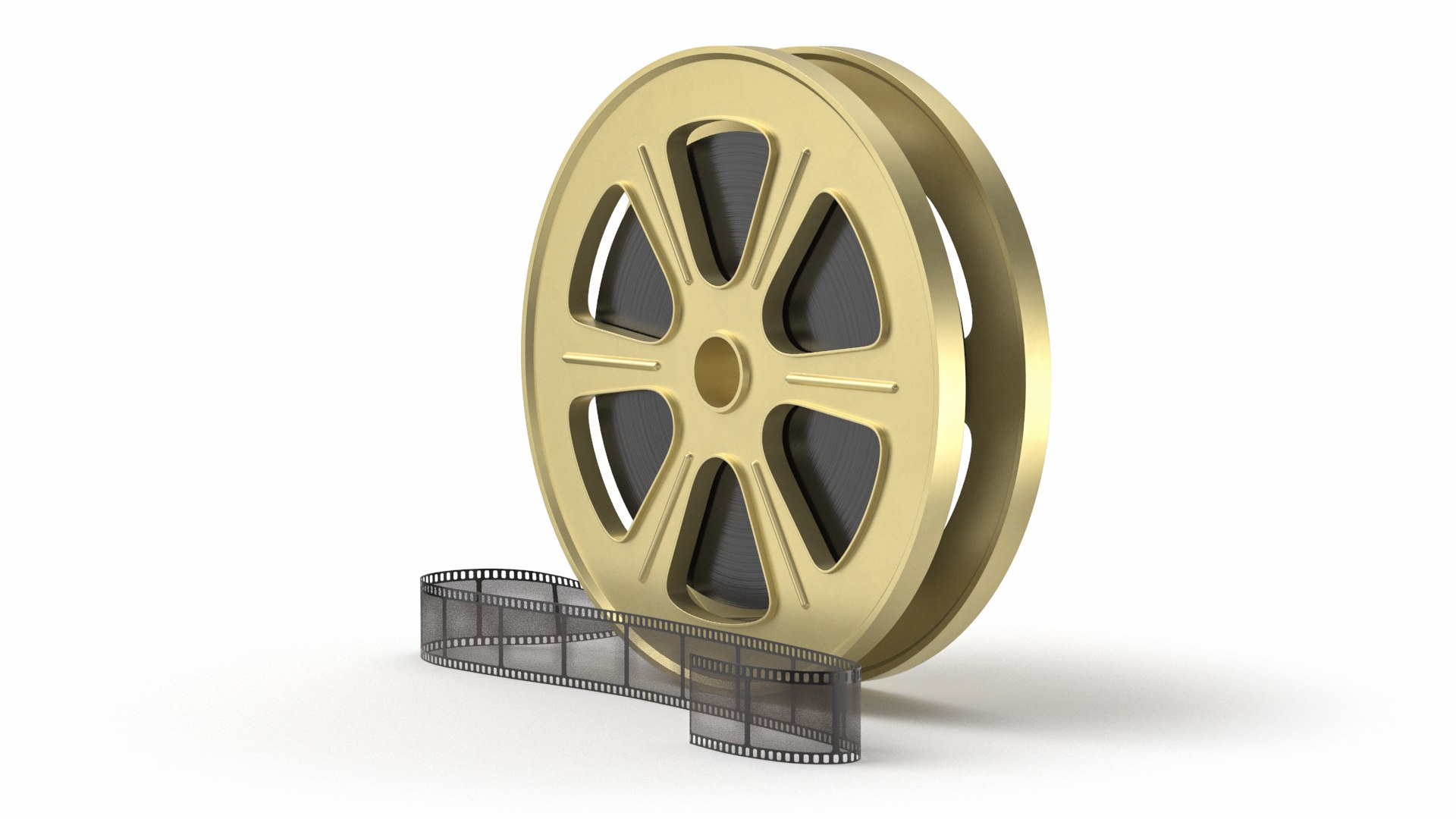 3D Film Reel 02 - TurboSquid 2189703