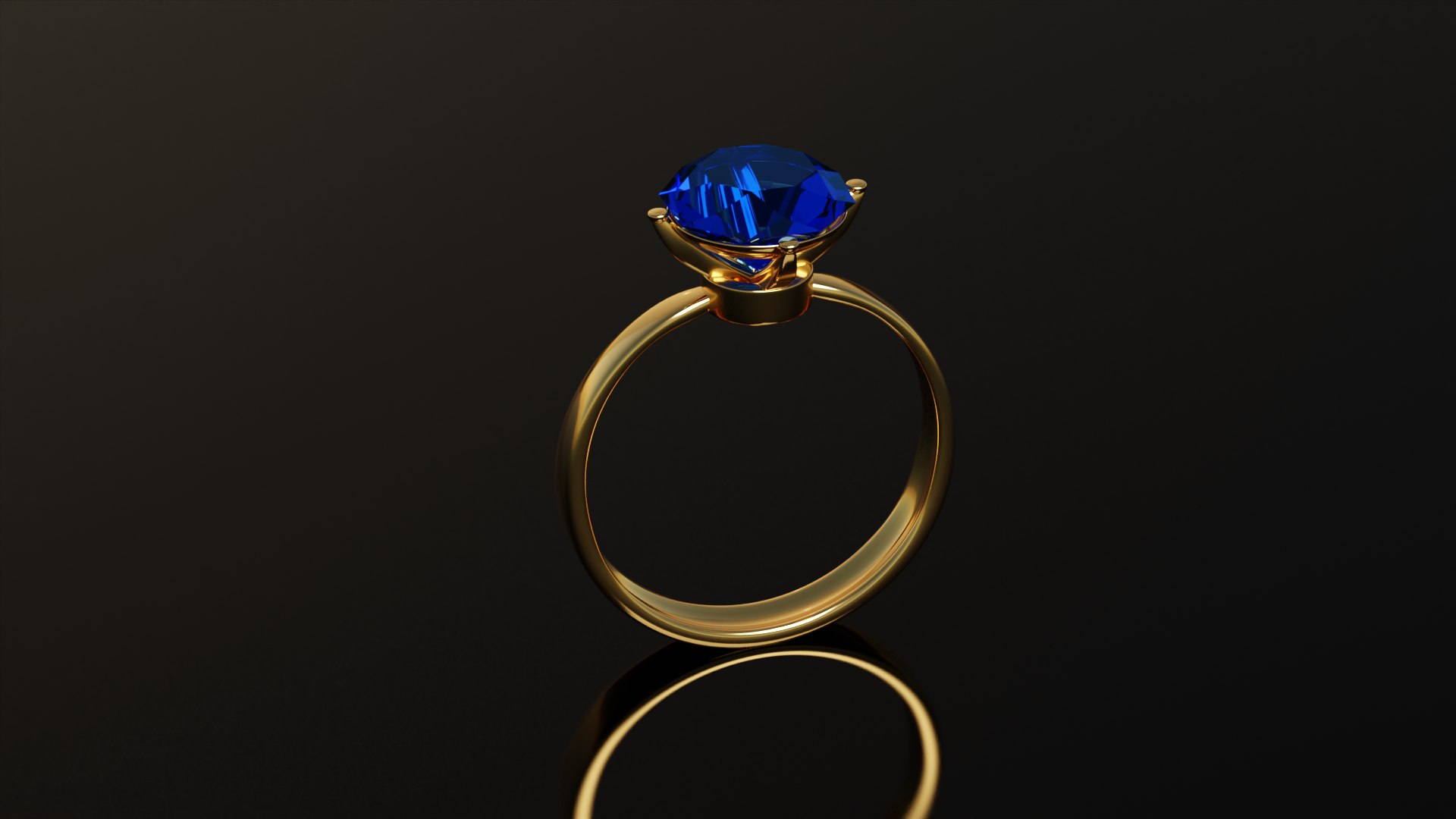 3D Diamond Ring Low Poly - TurboSquid 2020923
