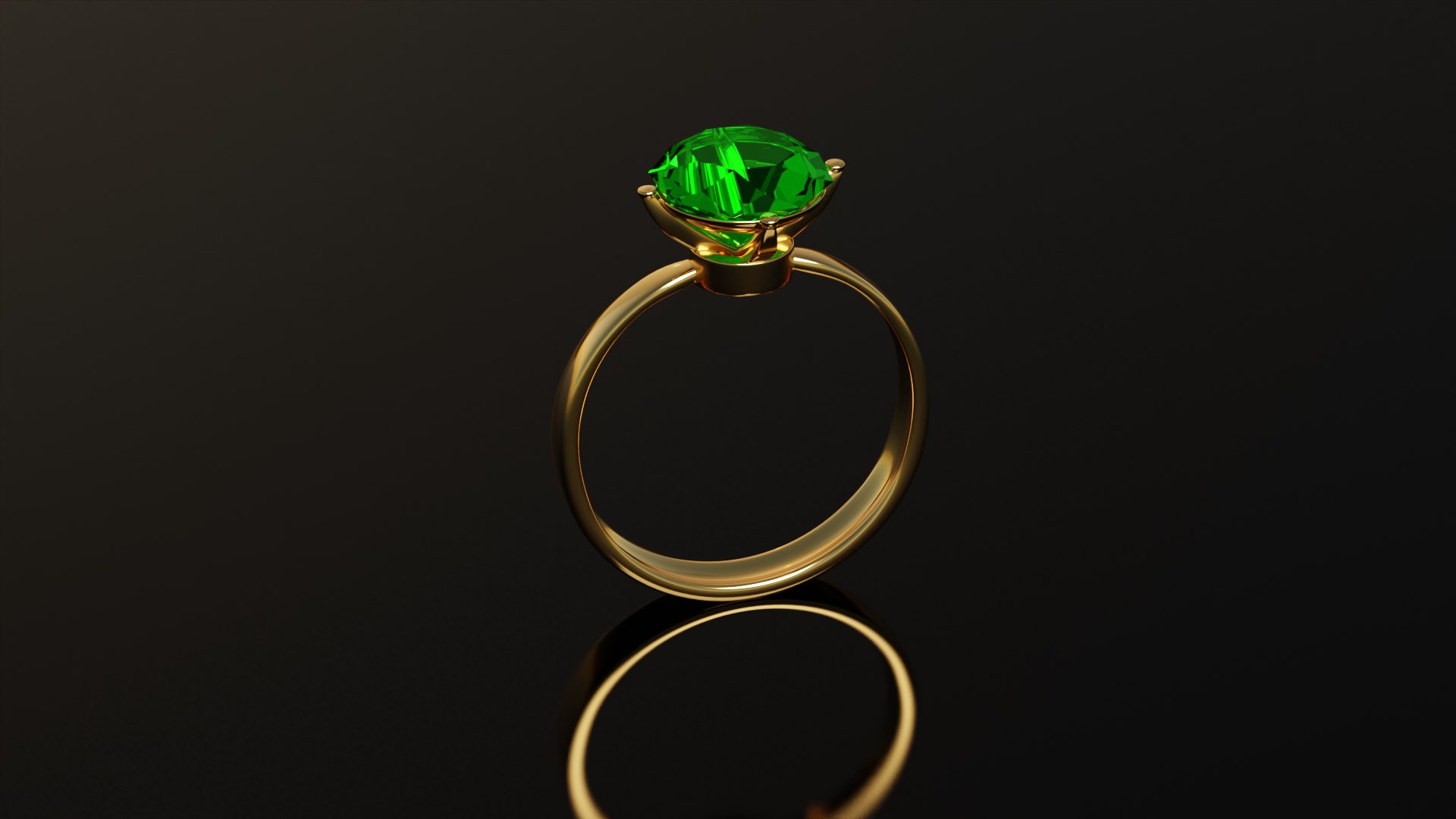 3D Diamond Ring Low Poly - TurboSquid 2020923