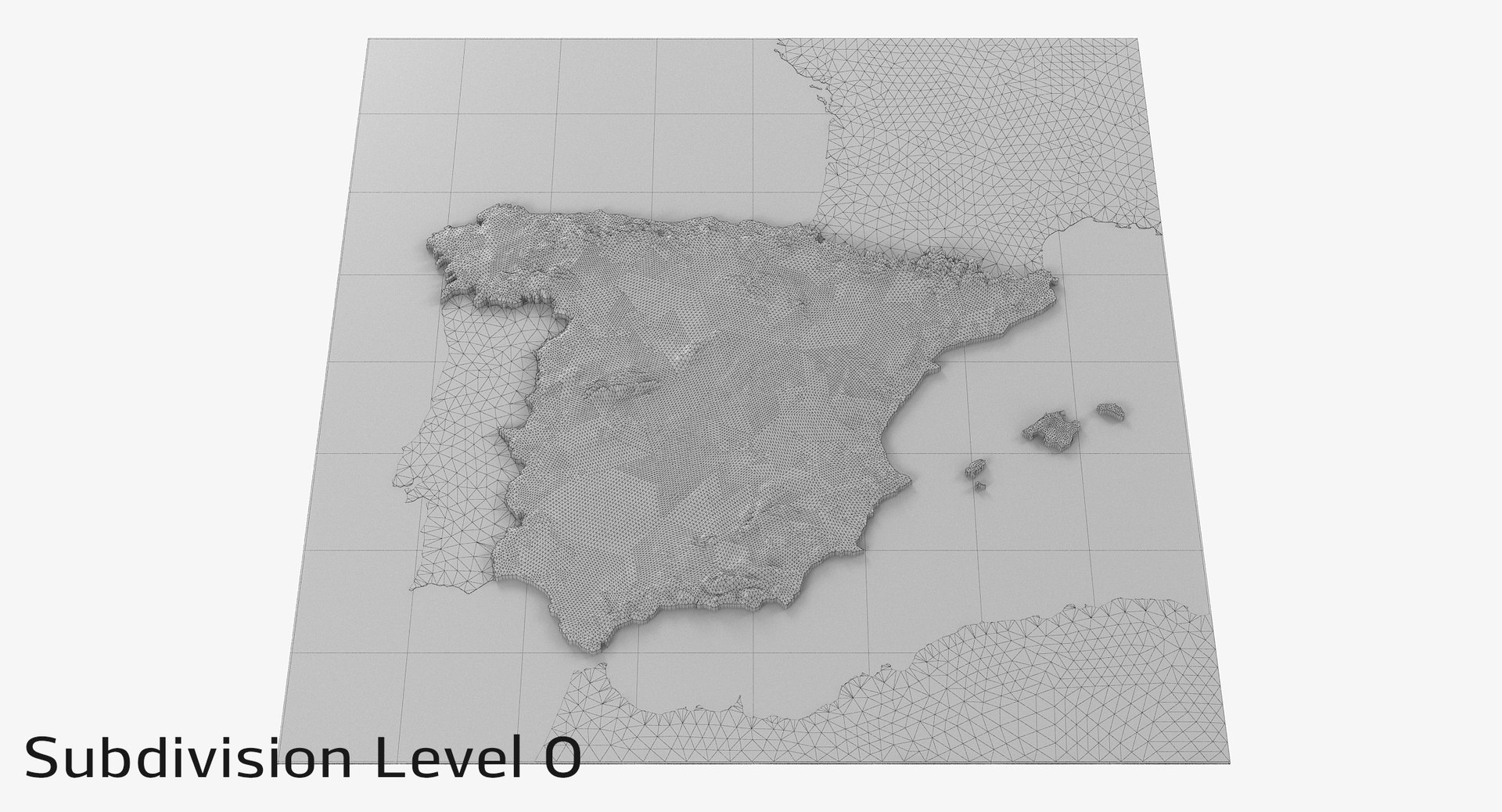 Spain Topographic Map 3D Model - TurboSquid 2334779