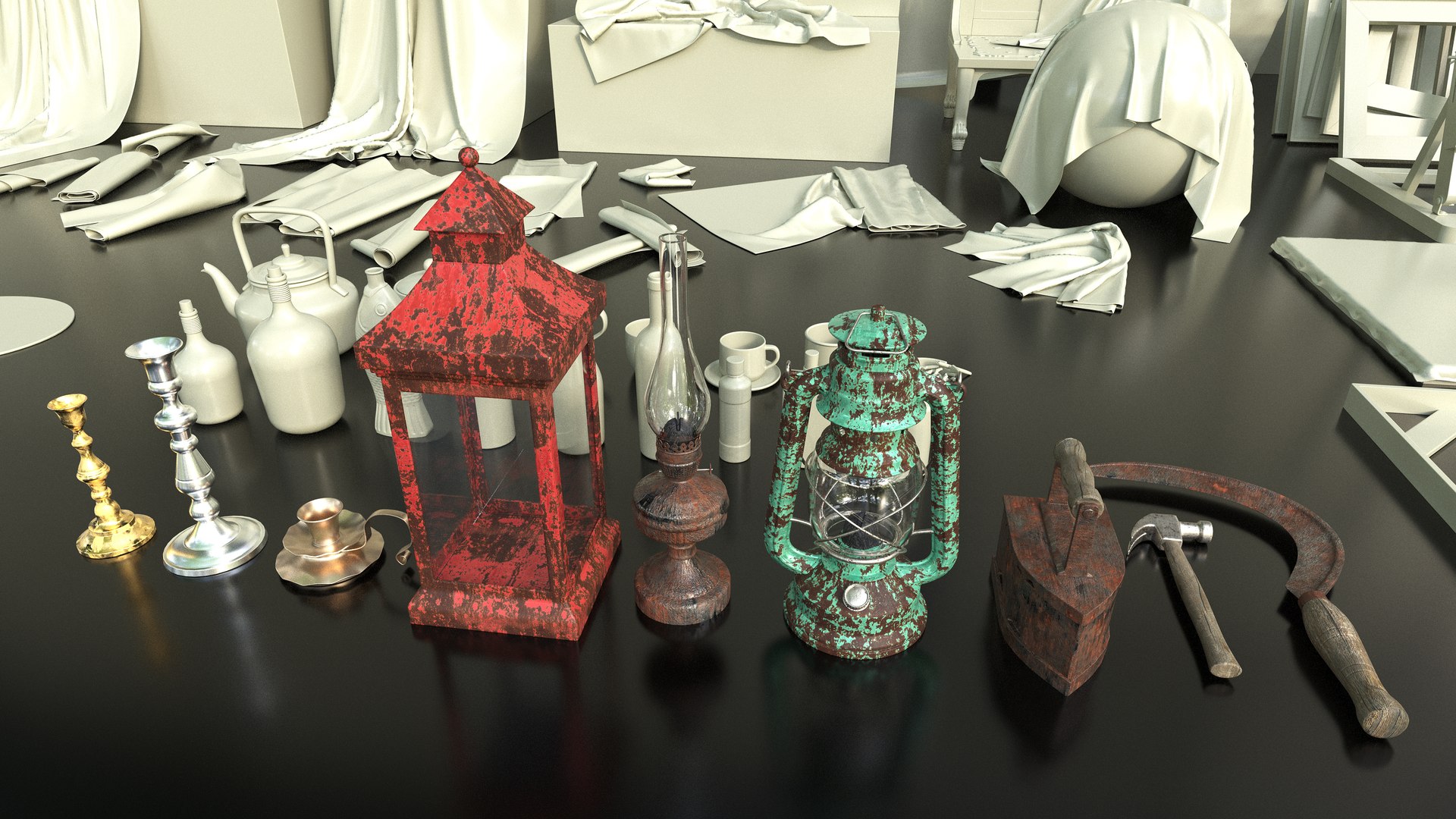 Artist Studio Pack 400 - Still Life Model - TurboSquid 2439874