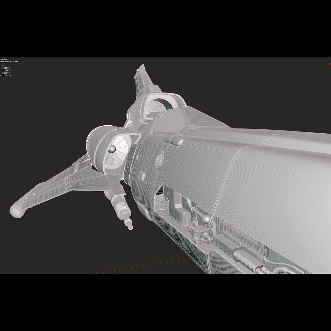 3D Space Fighter Model - TurboSquid 2379913