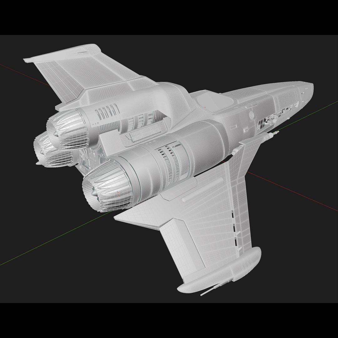 3D Space Fighter Model - TurboSquid 2379913