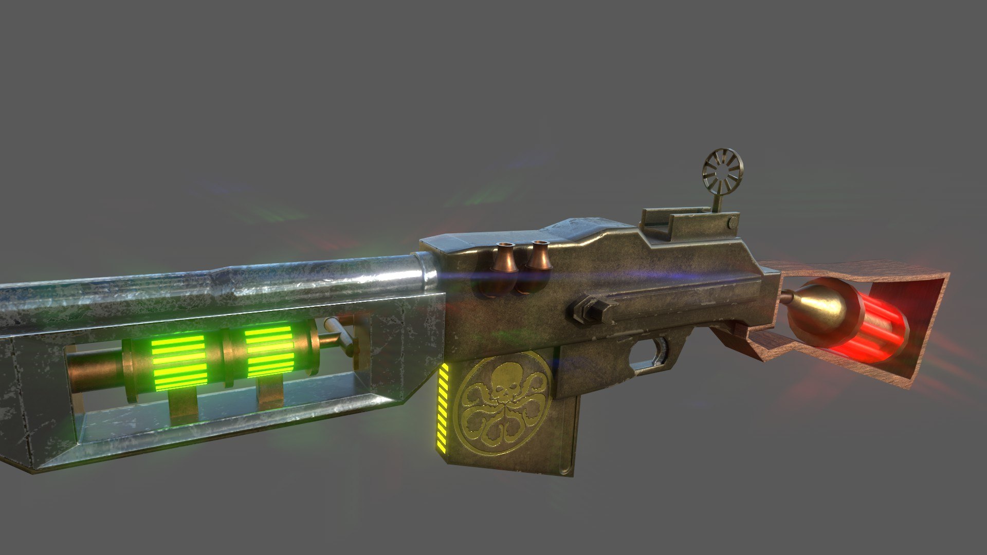 Steampunk Browning Automatic Rifle 3D - TurboSquid 1603868