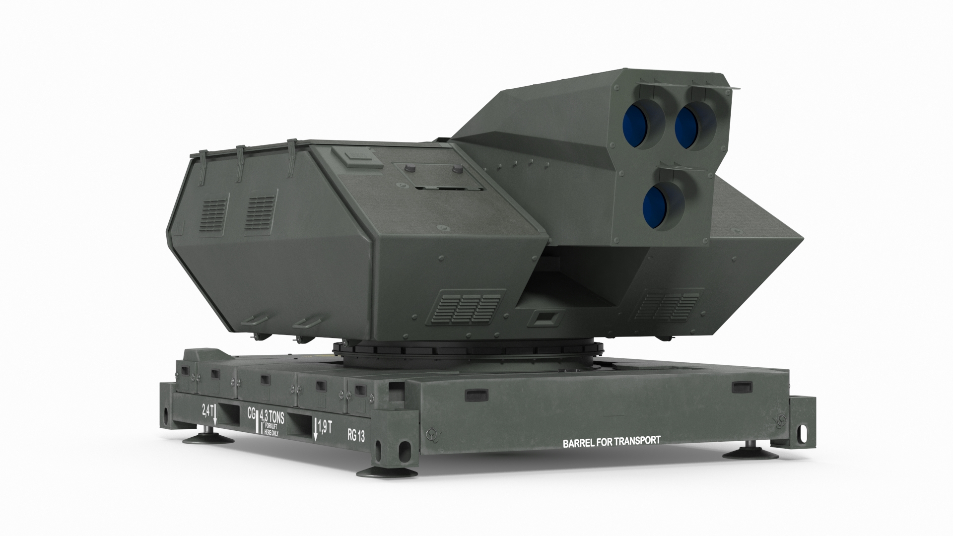 Skynex Laser Air Defense System Green Rigged 3D - TurboSquid 2202551