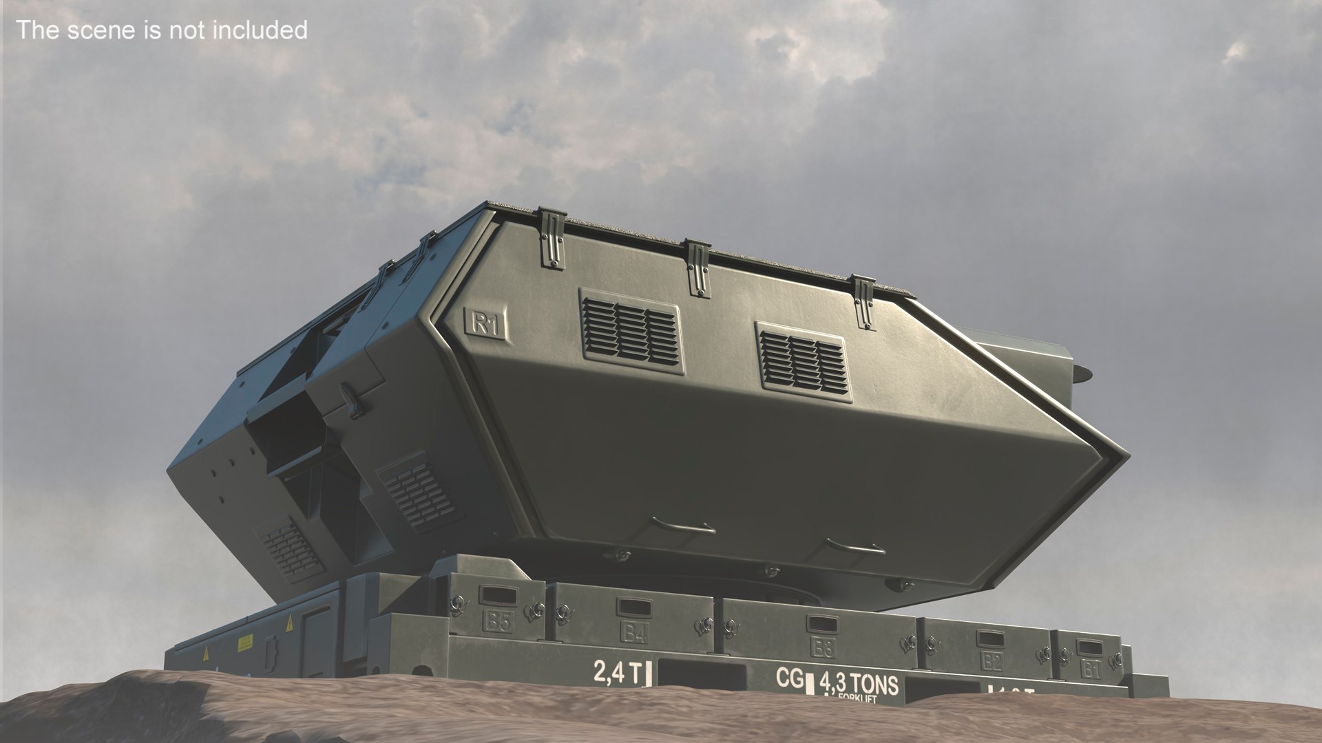 Skynex Laser Air Defense System Green Rigged 3D - TurboSquid 2202551