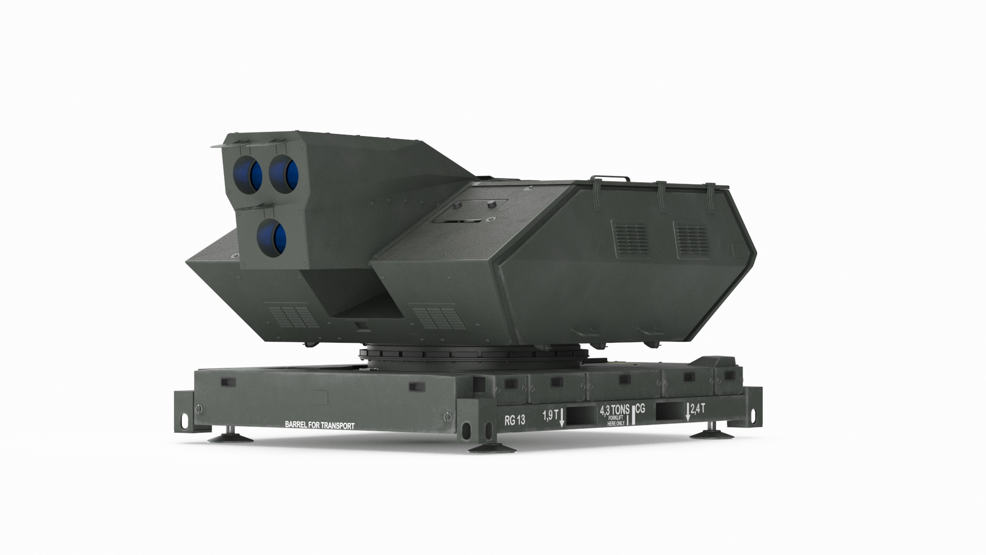 Skynex Laser Air Defense System Green Rigged 3D - TurboSquid 2202551