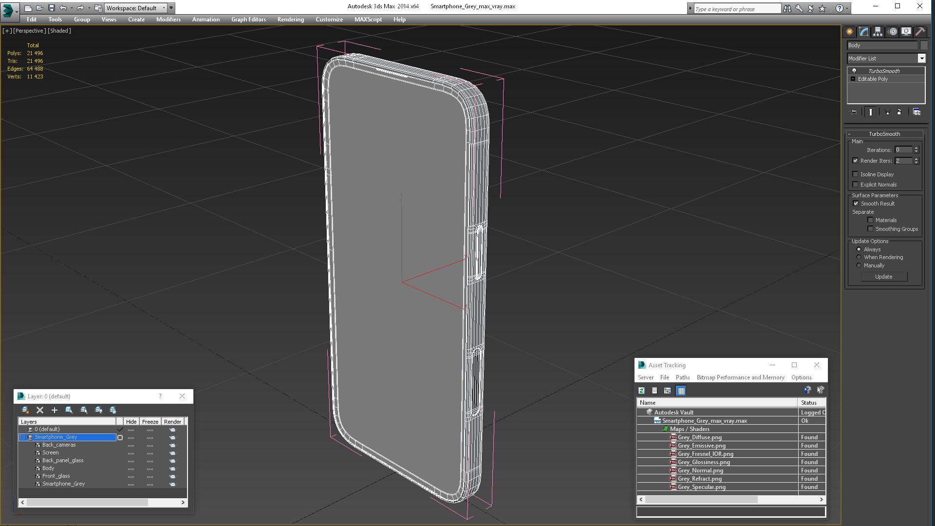 Smartphone Grey 3D model - TurboSquid 2143789