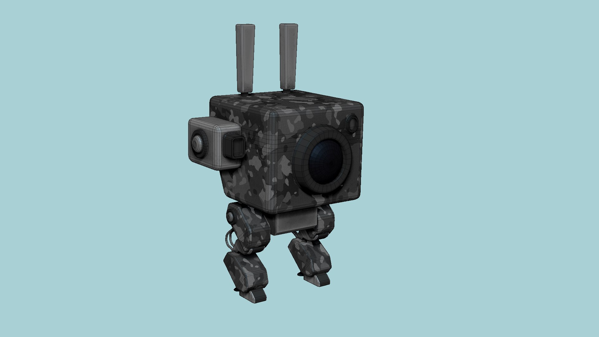 3D Robot C6 Camouflage - Sentinel Character SciFi Design - TurboSquid ...