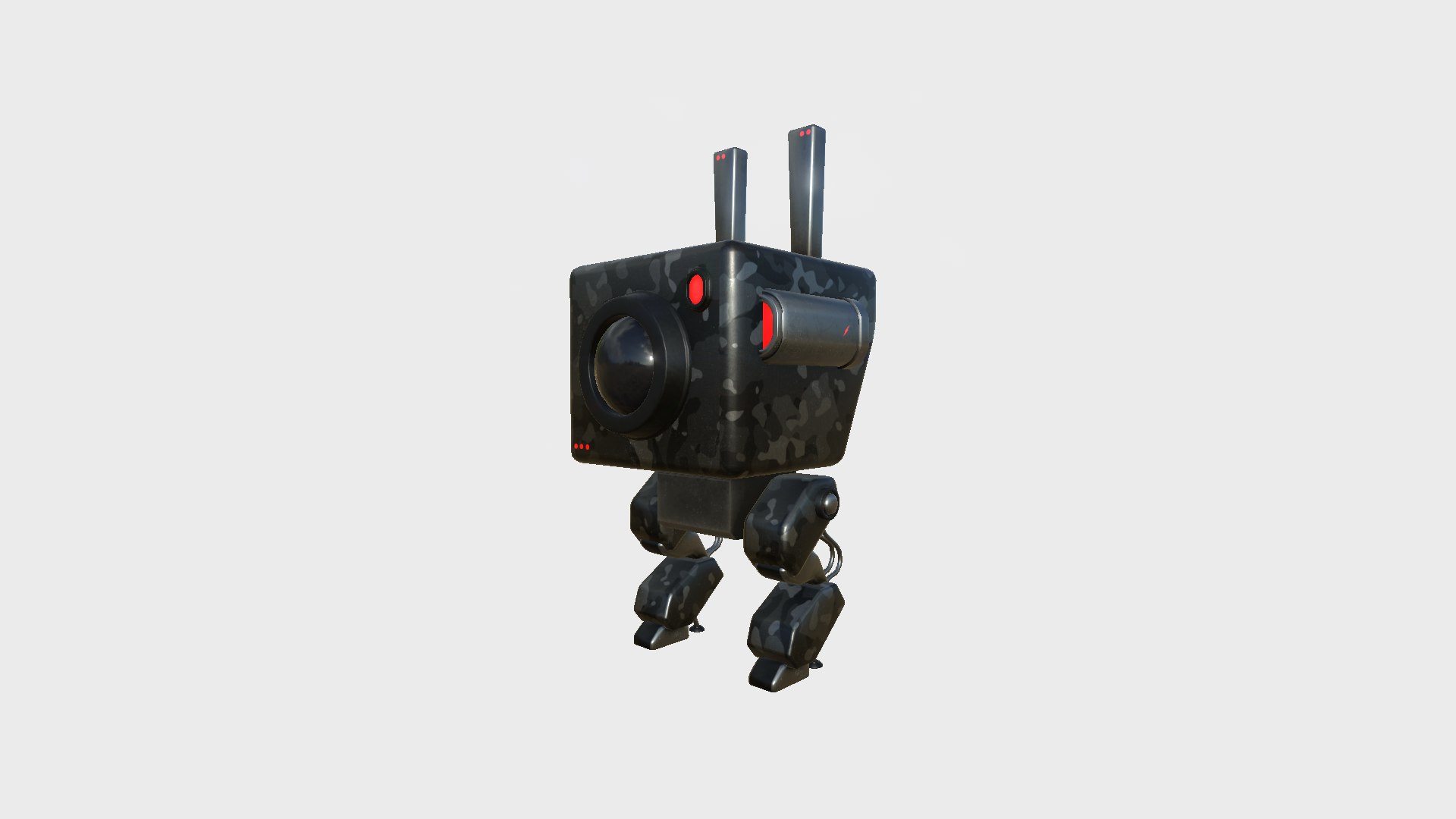 3D Robot C6 Camouflage - Sentinel Character SciFi Design - TurboSquid ...