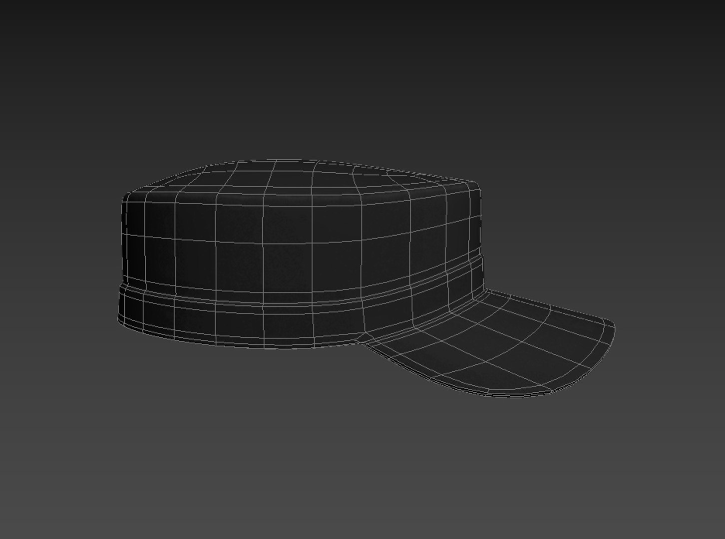 3D model black patrol cap - TurboSquid 1624951