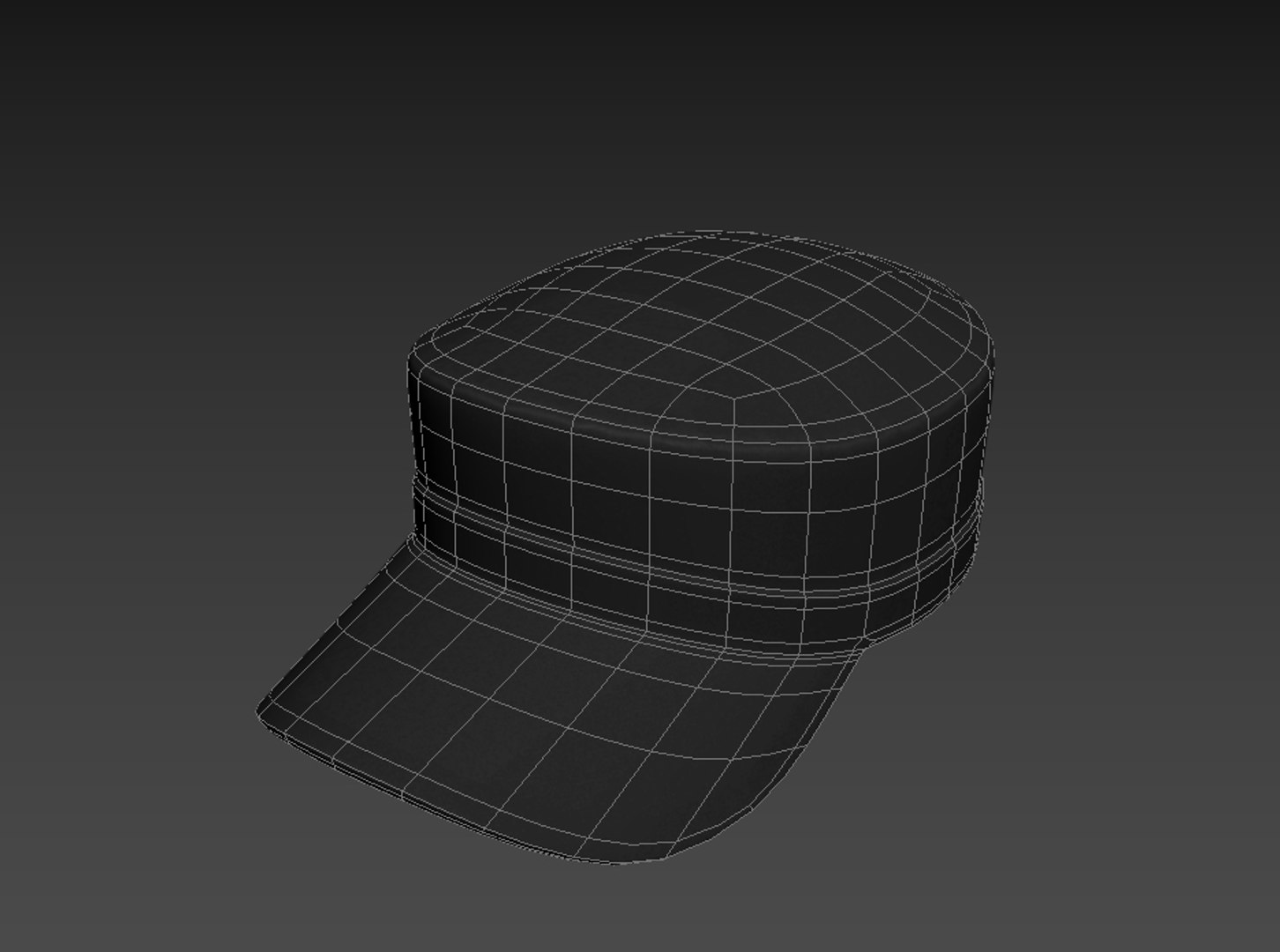 3D model black patrol cap - TurboSquid 1624951