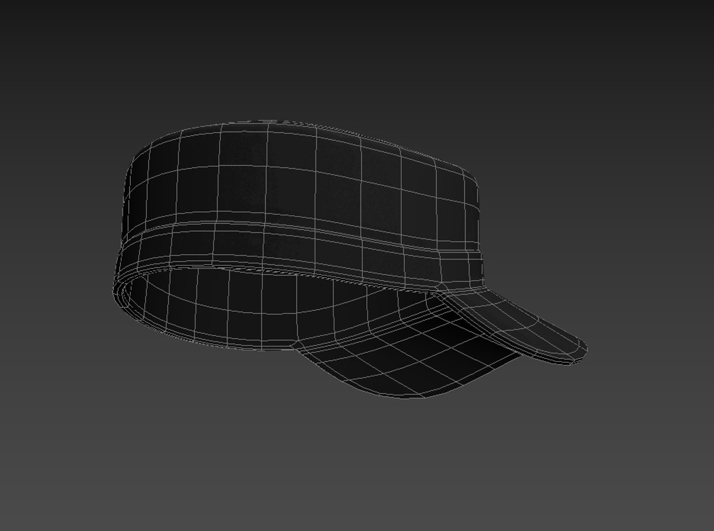 3D model black patrol cap - TurboSquid 1624951