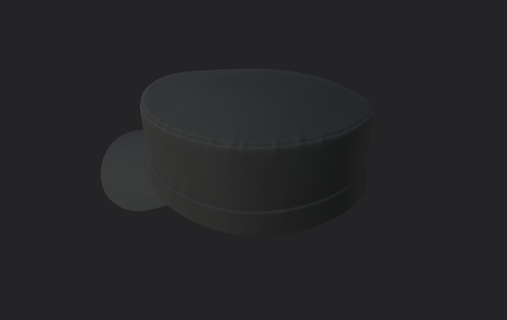 3D Model Black Patrol Cap - TurboSquid 1624951