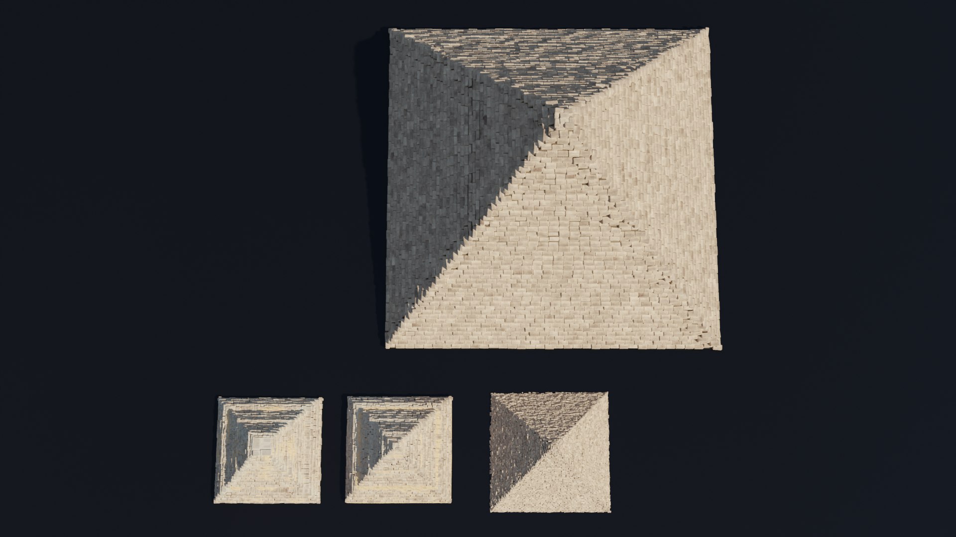 The Pyramids Of Giza 3D Model - TurboSquid 2095629
