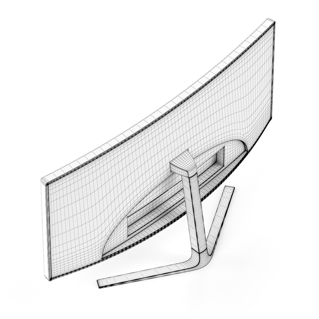 3d panoramic computer monitor model