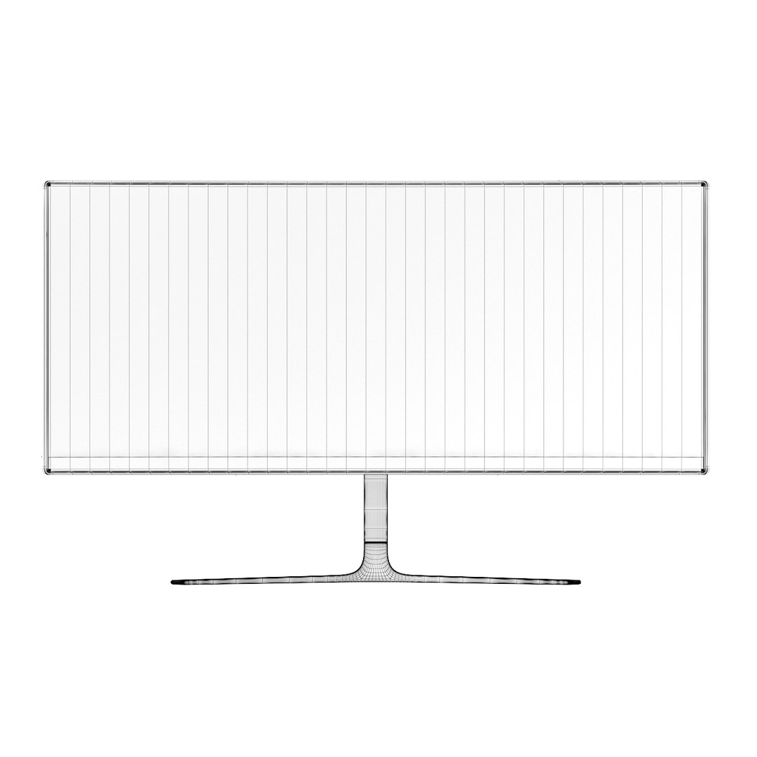 3d panoramic computer monitor model