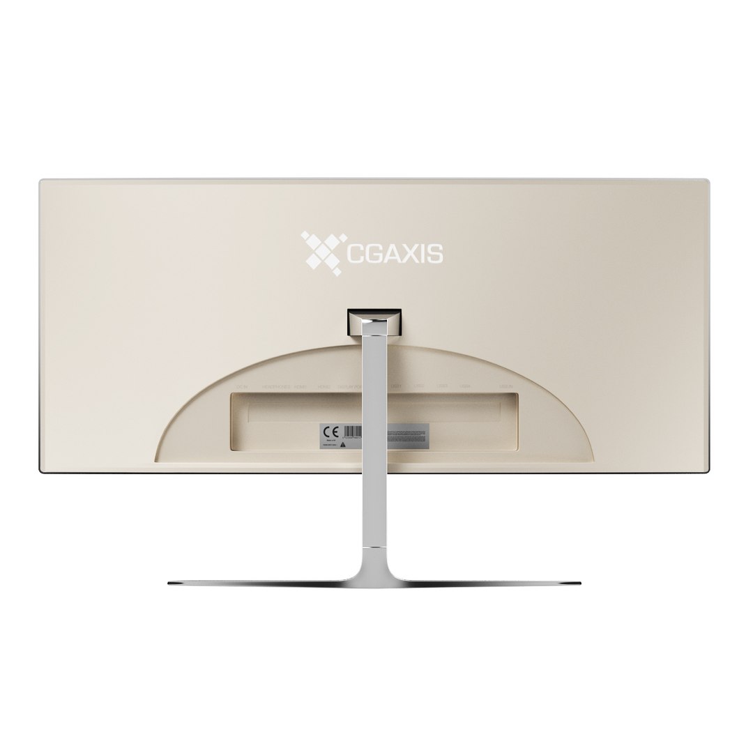 3d panoramic computer monitor model