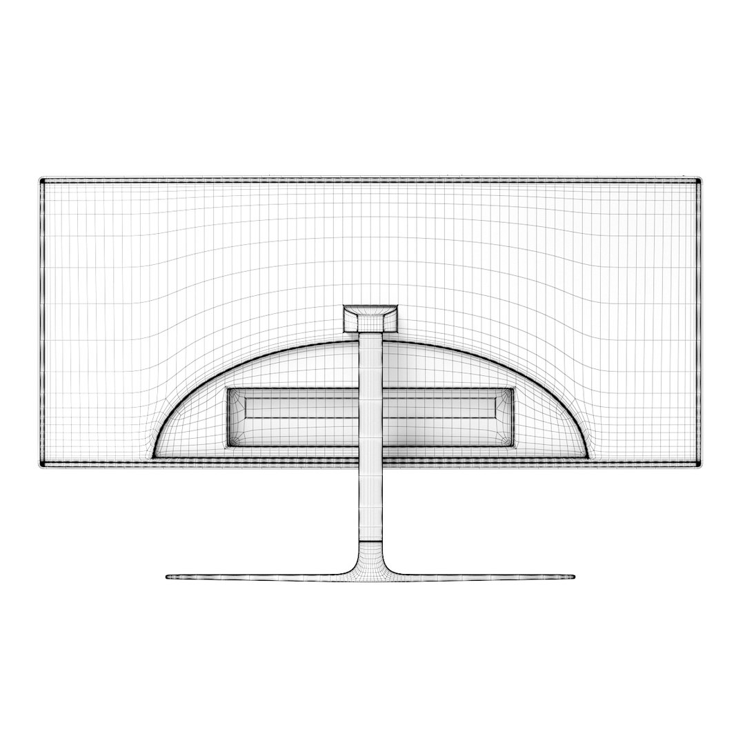 3d panoramic computer monitor model