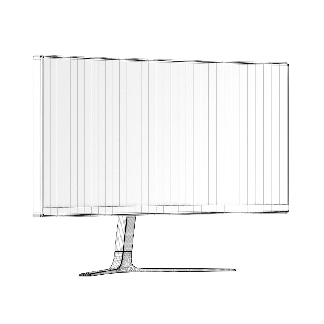 3d panoramic computer monitor model
