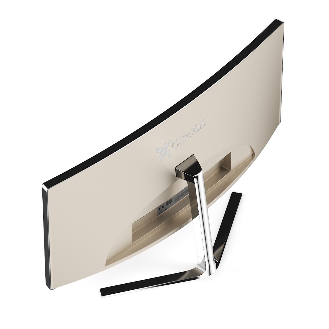 3d panoramic computer monitor model